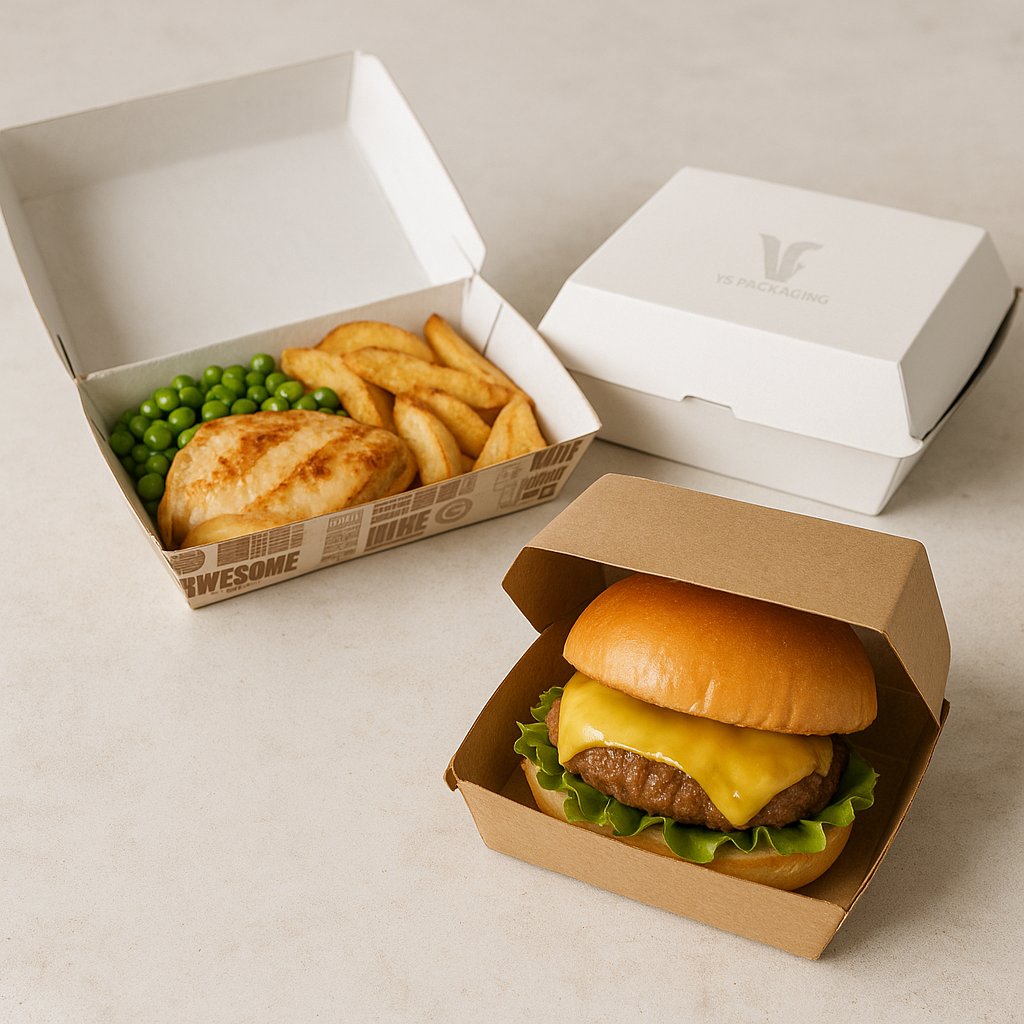 Corrugated Cardboard Clamshell Boxes | Eco Takeaway Packaging | VS ...